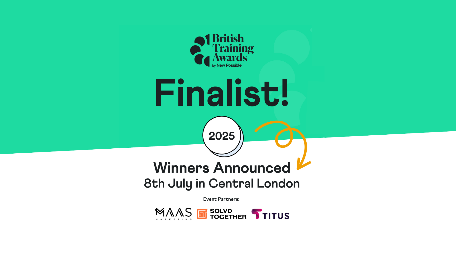 We are British Training Awards finalists!